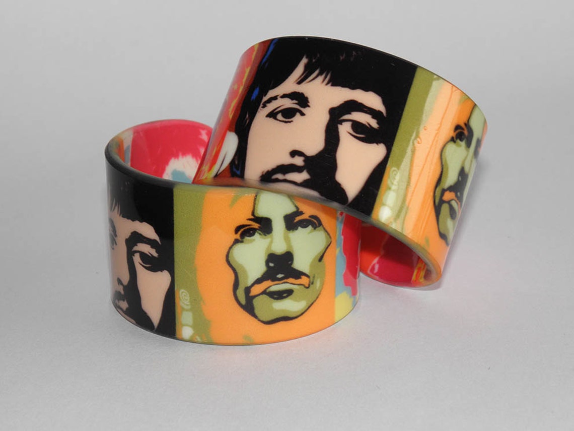 Acrylic Bangle / Bracelet the Beatles by Richard Avedon Wristband ...