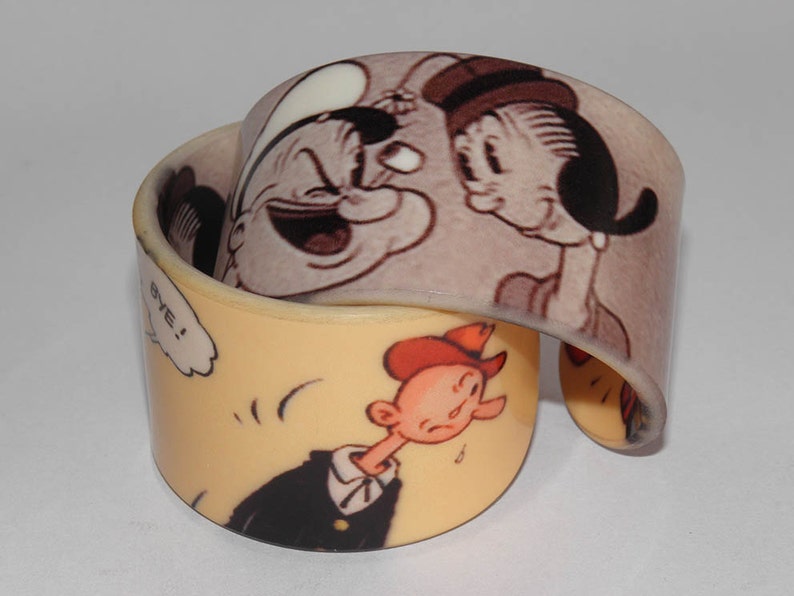 Popeye the Sailor Man Comic Classic Cartoon Bracelet Cuff Bangle - Etsy