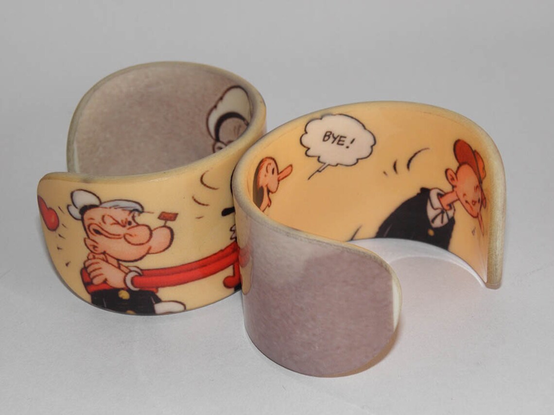 Popeye the Sailor Man Comic Classic Cartoon Bracelet Cuff Bangle - Etsy