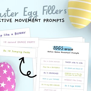 Printable Easter Movement Cards / Spring Gross Motor Activity ...