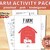 Farm Activity Pack / Quiet Book / Preschool Worksheets - Etsy