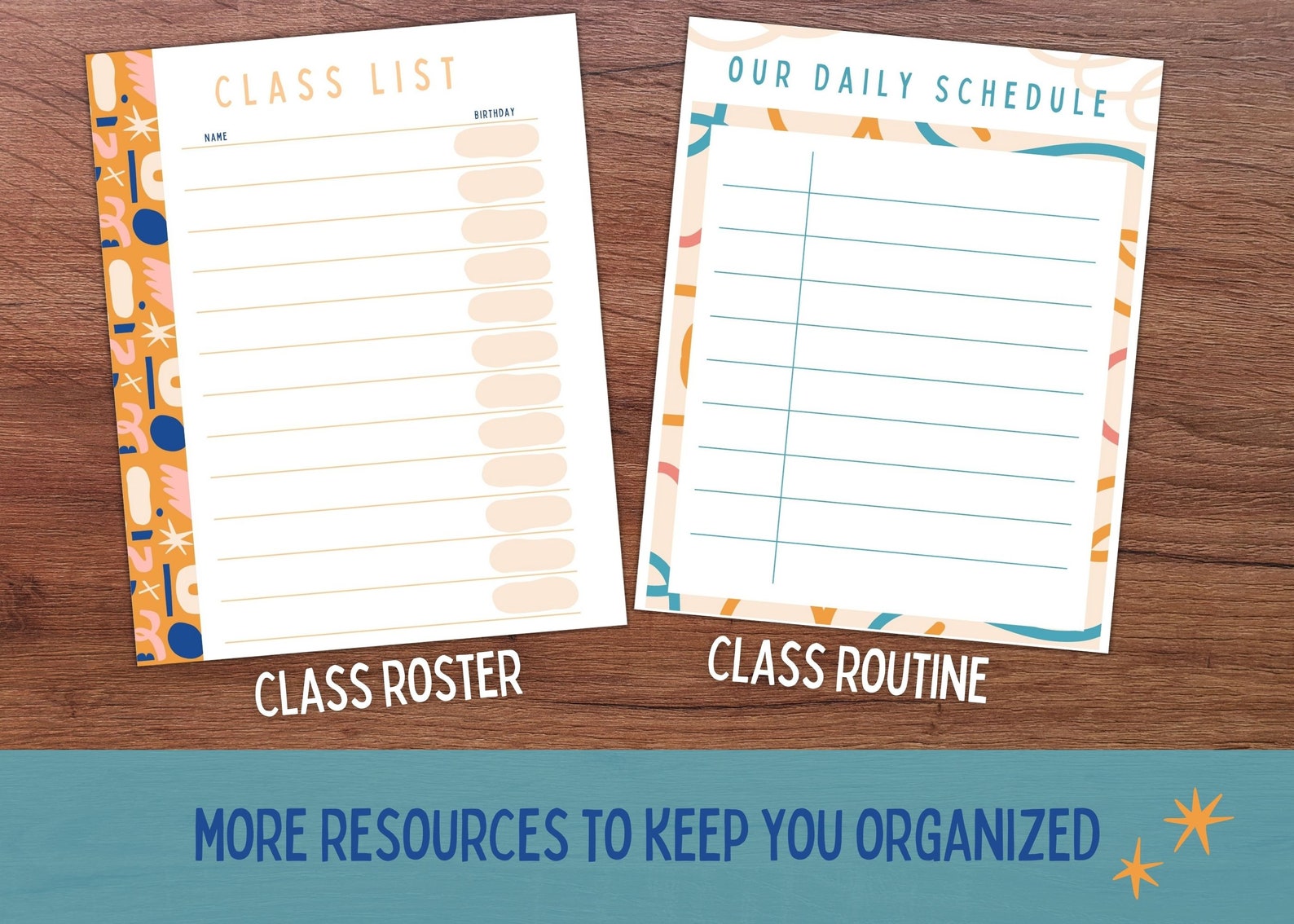 Preschool Teacher Planner Pre K Academic Planner Printable Homeschool ...