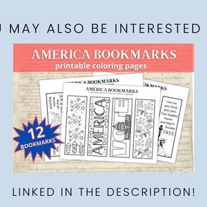 50 States Printable Bookmarks / 4th of July Coloring Pages ...