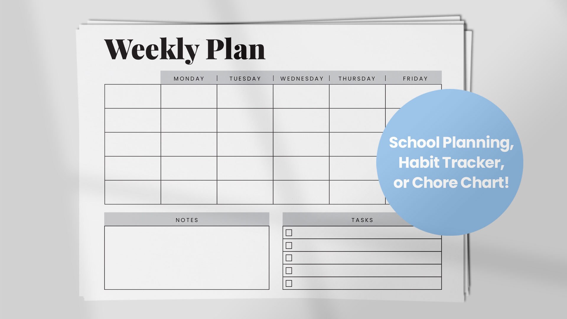 Homeschool Planner / Printable Student Planner / Weekly Academic ...