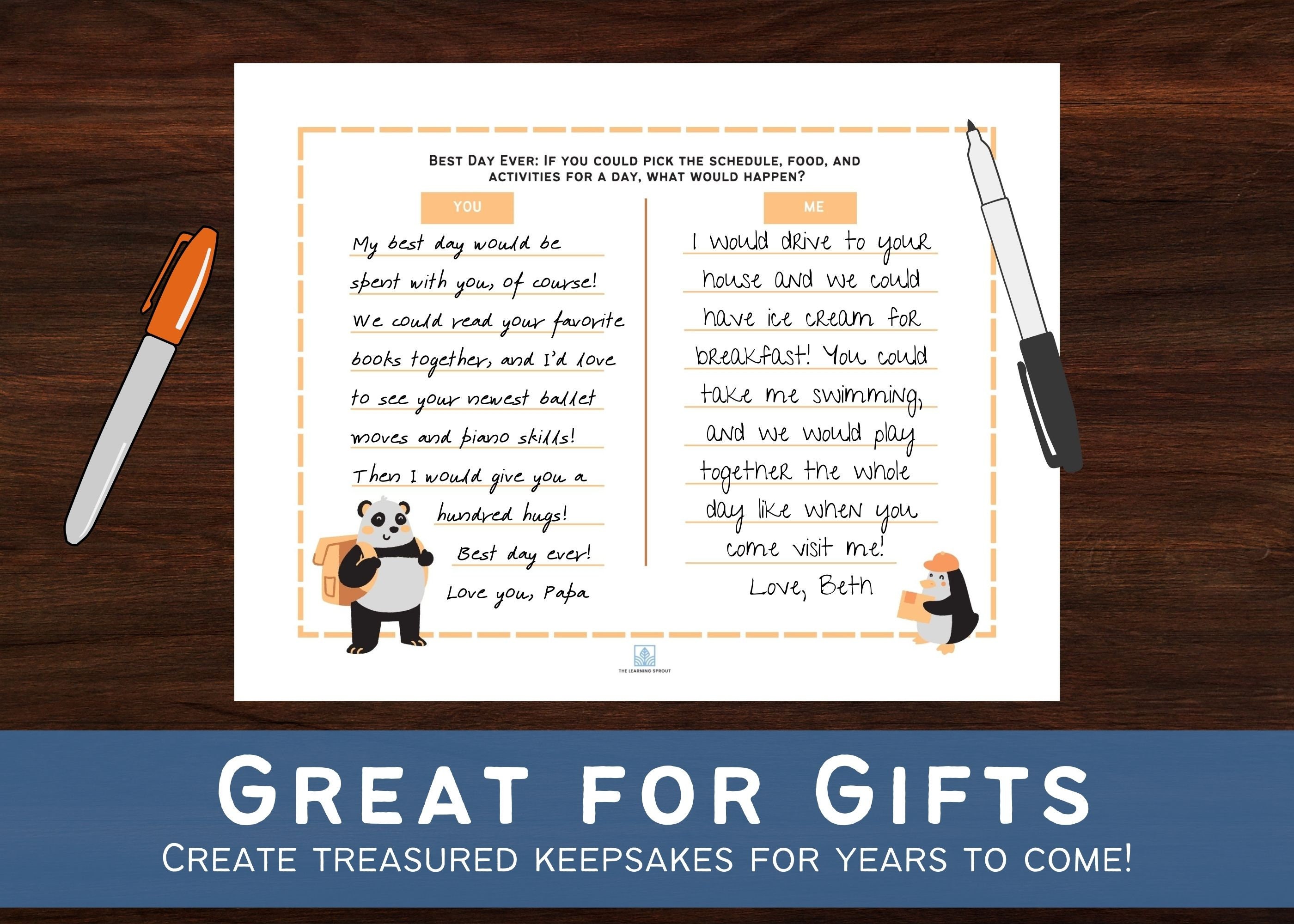 Pen Pal Kit / Letter Writing Set for Grandparent Gifts / Long Distance ...