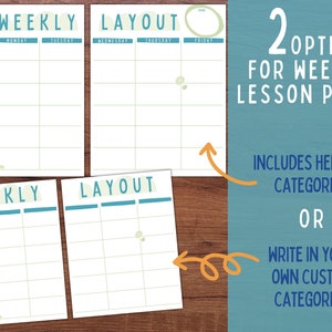 Preschool Teacher Planner Pre K Academic Planner Printable Homeschool ...