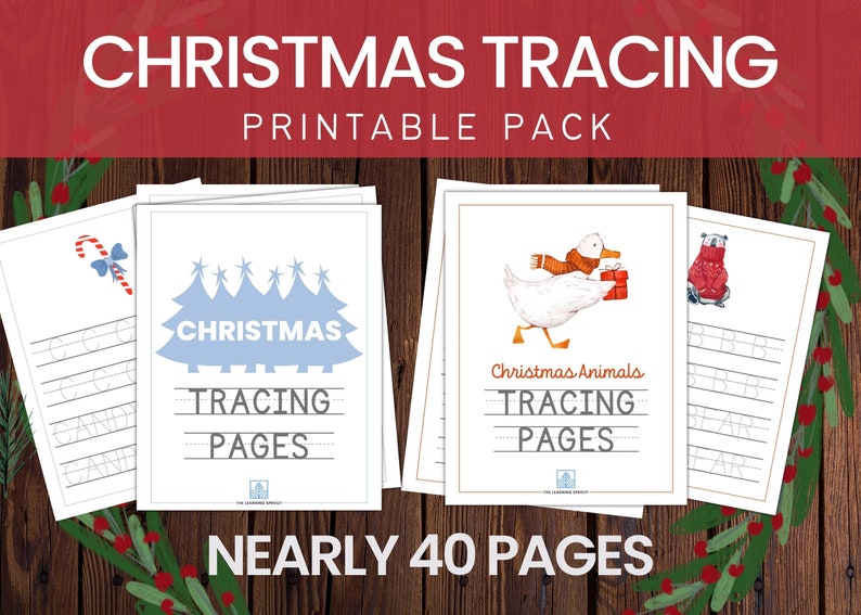 Tracing Preschool Worksheets, Handwriting Printable Bundle, Community ...