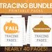 Tracing Preschool Worksheets Handwriting Printable Bundle - Etsy