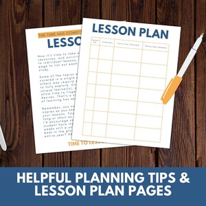 Unit Study Planner Workbook Academic Planner Printable Homeschool ...