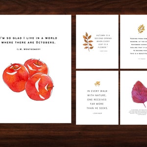 Autumn Quote Printable Memory Work / Charlotte Mason Fall Nature Study ...