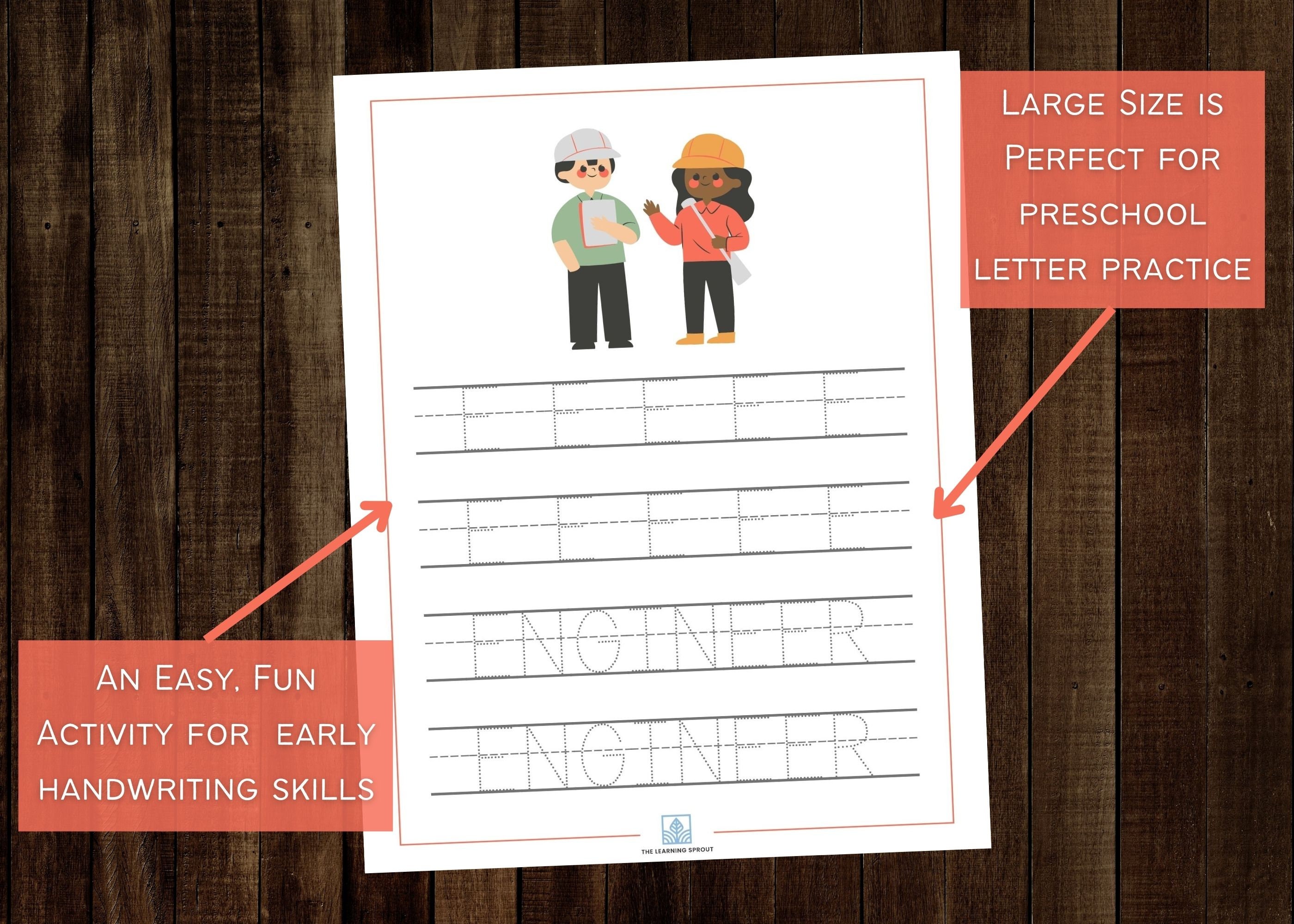 Community Helpers Tracing Preschool Worksheets / Jobs Handwriting ...