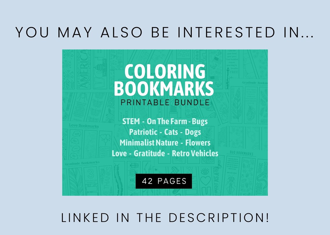 STEAM Printable Bookmarks / Art Coloring Pages / Science Bookmark Set ...