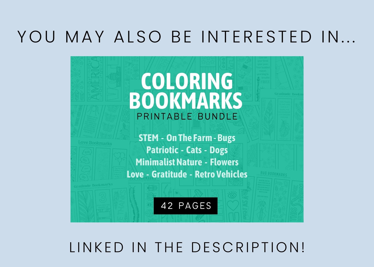 STEAM Printable Bookmarks / Art Coloring Pages / Science Bookmark Set ...