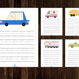 Tracing Preschool Worksheets, Handwriting Printable Bundle, Community ...