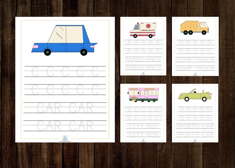 Tracing Preschool Worksheets Handwriting Printable Bundle - Etsy