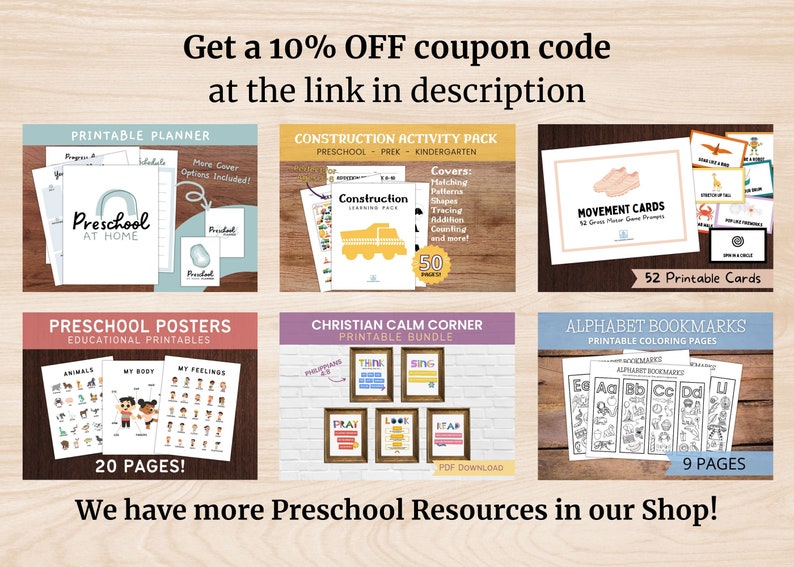 Preschool Teacher Planner / Pre K Academic Planner / Printable ...