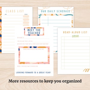 Preschool Teacher Planner / Pre K Academic Planner / Printable ...