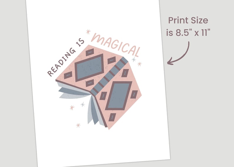 Reading Educational Prints / Bookworm Classroom Poster / Library Poster ...