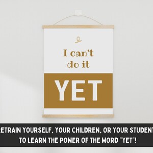 Motivational Educational Prints / Growth Mindset Printable / Power of ...
