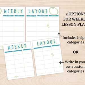 Preschool Teacher Planner / Pre K Academic Planner / Printable ...