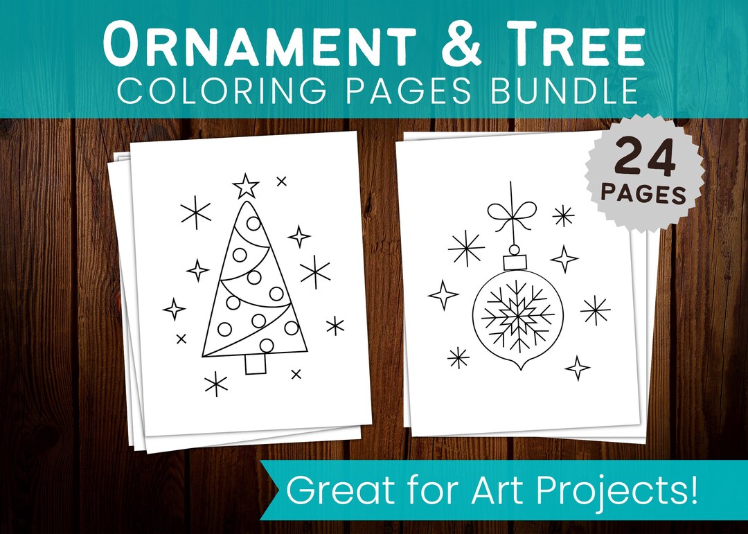 Ornament Coloring Sheets and Christmas Tree Coloring Pages / Holiday ...