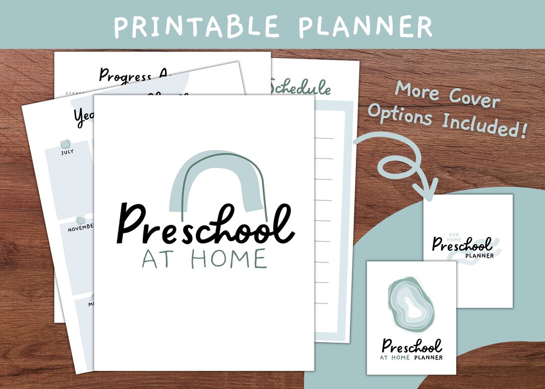 Preschool at Home Teacher Planner Pre K Academic Planner Printable ...