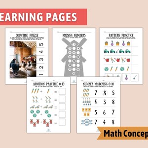 On the Farm Printable Bundle, Fall Coloring Pages, Autumn Preschool ...