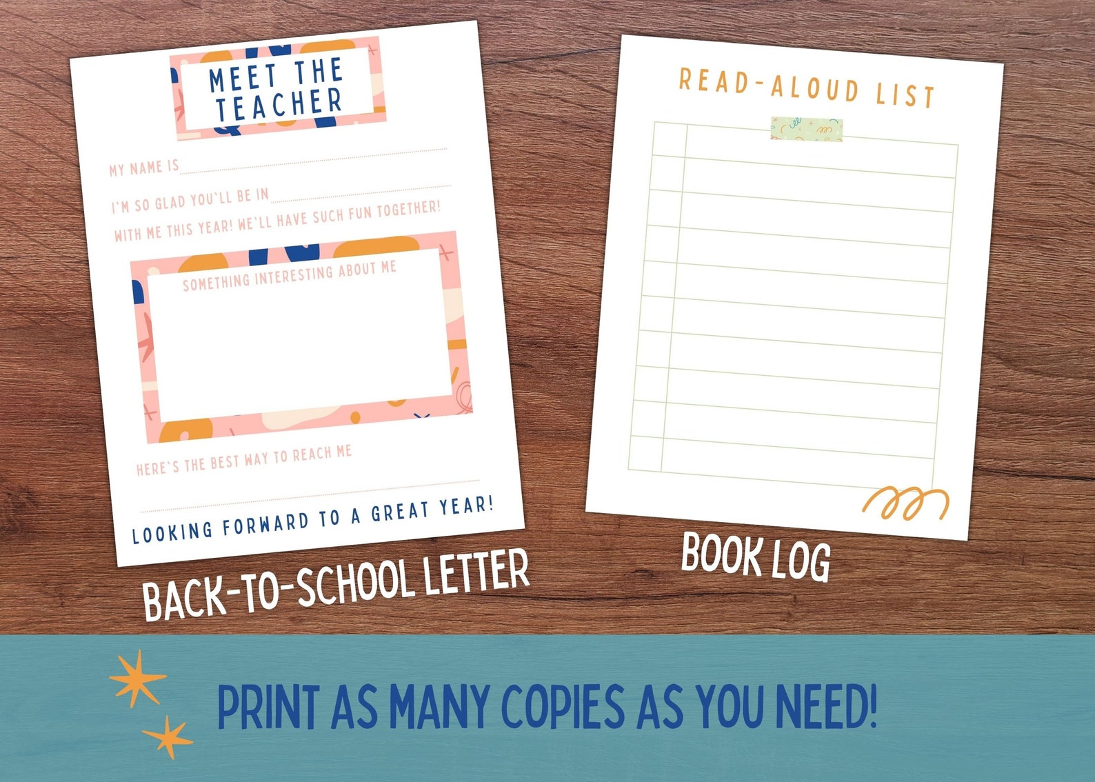 Preschool Teacher Planner Pre K Academic Planner Printable Homeschool ...