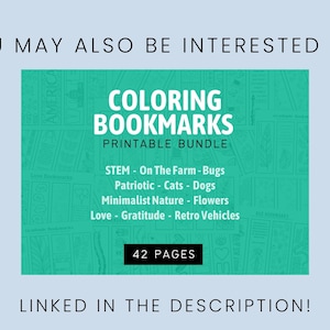 STEM Printable Bookmarks / Science Coloring Pages / Math Bookmark Set ...