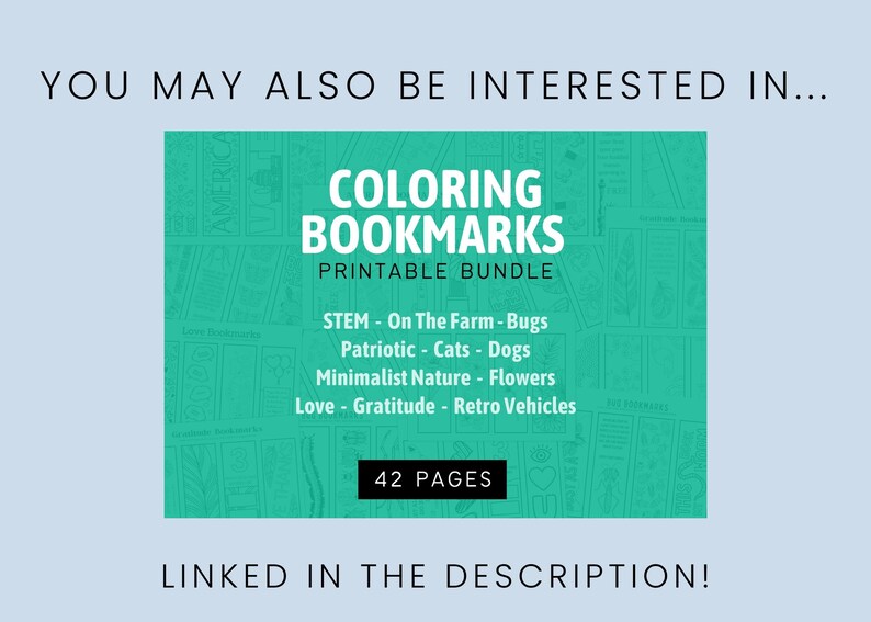 STEM Printable Bookmarks / Science Coloring Pages / Math Bookmark Set ...