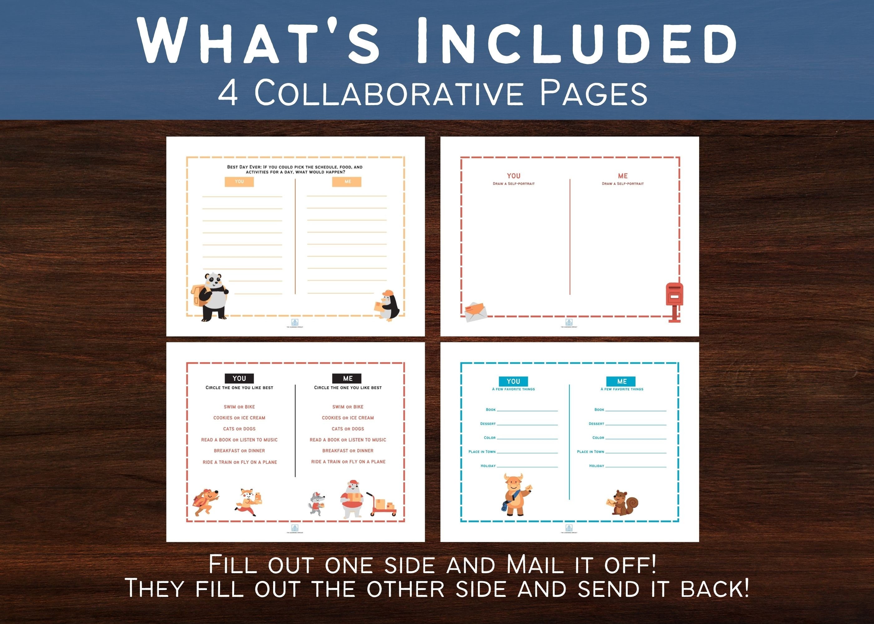 Pen Pal Kit / Letter Writing Set for Grandparent Gifts / Long Distance ...