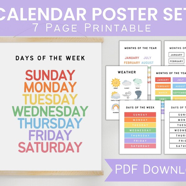 Circle Time Posters - Etsy