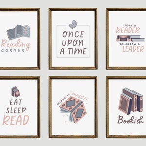 Reading Educational Prints / Bookworm Classroom Poster / Library Poster ...
