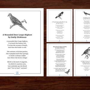 Emily Dickinson Poetry Copywork / Poem Handwriting / Penmanship ...