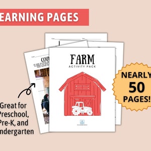 On the Farm Printable Bundle, Fall Coloring Pages, Autumn Preschool ...