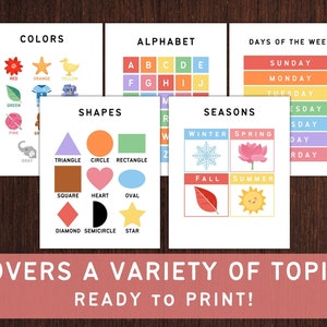 Preschool Educational Prints Emotions Classroom Poster Kindergarten ...