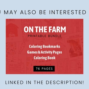 Farm Activity Pack / Quiet Book / Preschool Worksheets - Etsy