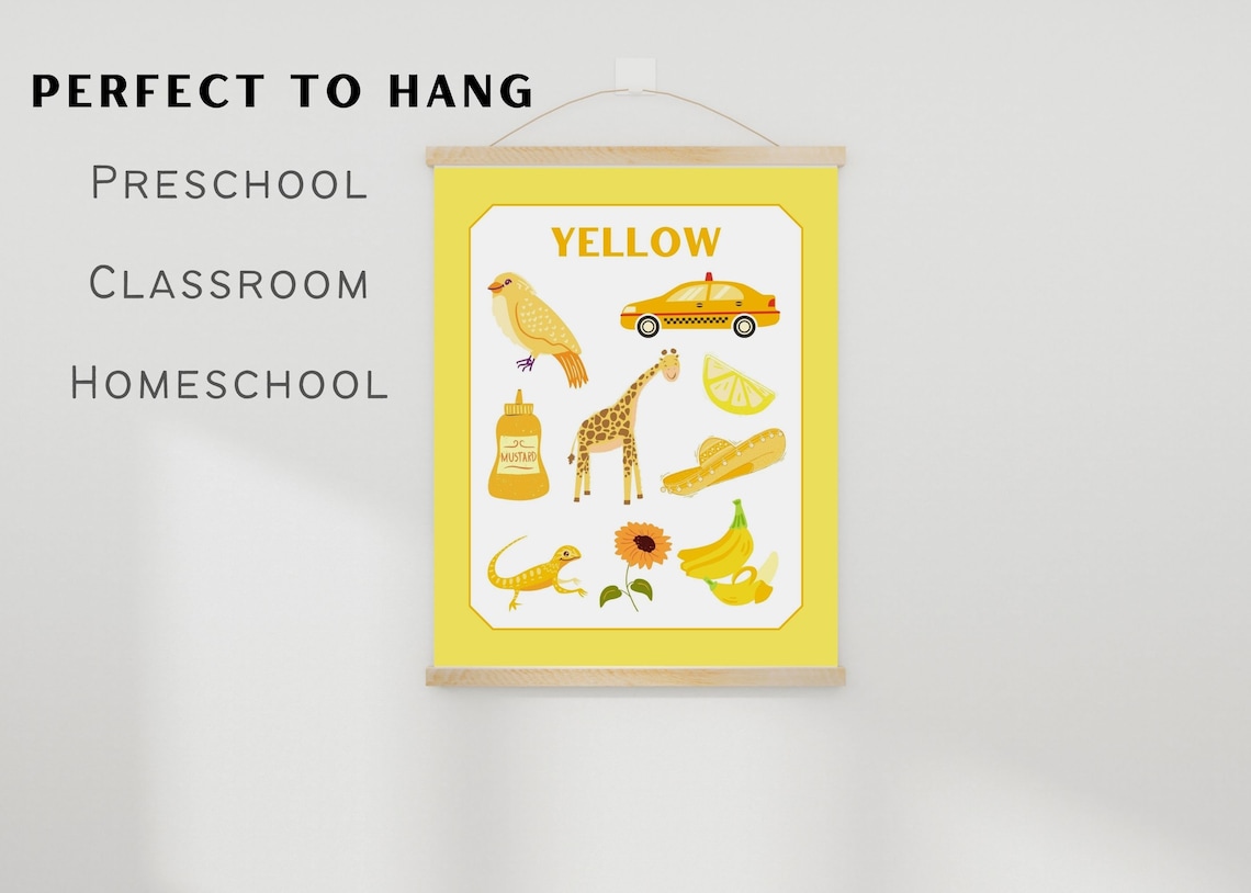 Color Classroom Posters / Preschool Classroom Decor / Learn Colors ...