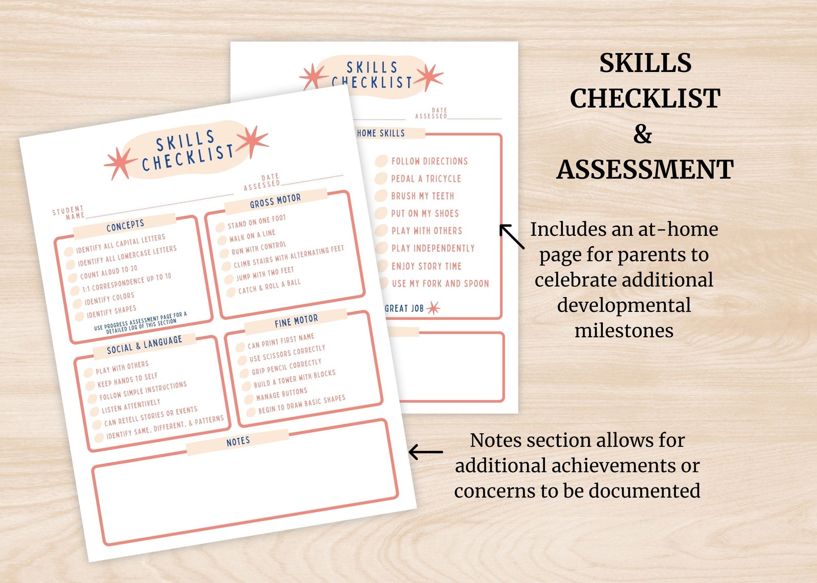 Preschool Teacher Planner / Pre K Academic Planner / Printable ...