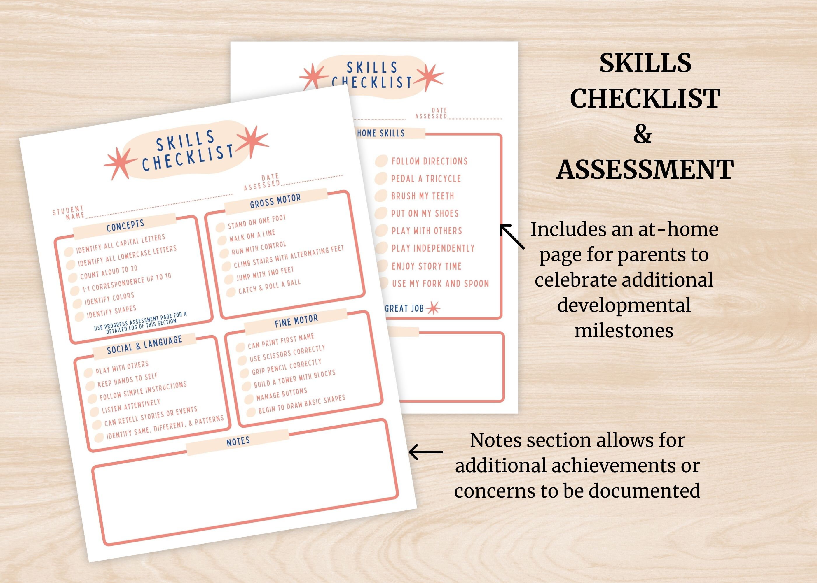 Preschool Teacher Planner / Pre K Academic Planner / Printable ...