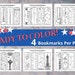 50 States Printable Bookmarks / 4th of July Coloring Pages ...