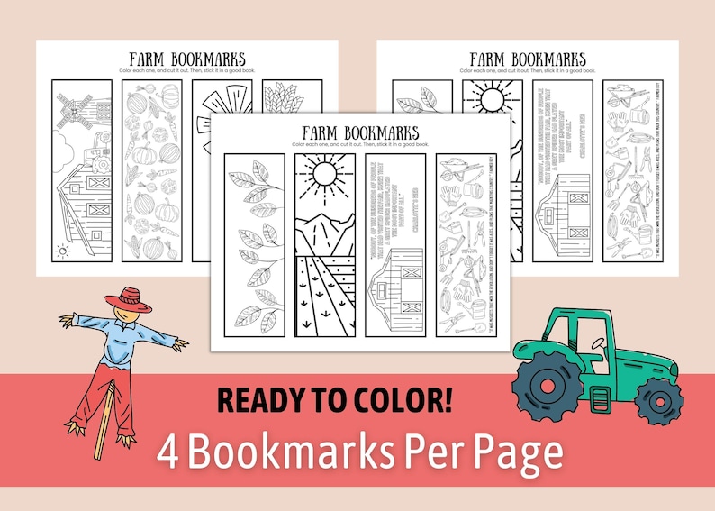 On the Farm Printable Bundle, Fall Coloring Pages, Autumn Preschool ...