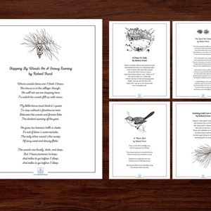 Robert Frost Poetry Copywork / Poem Handwriting / Penmanship ...