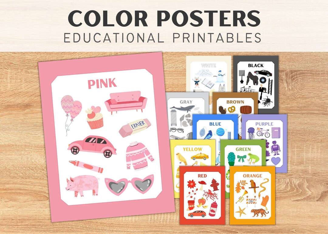 Color Classroom Posters / Preschool Classroom Decor / Learn Colors ...