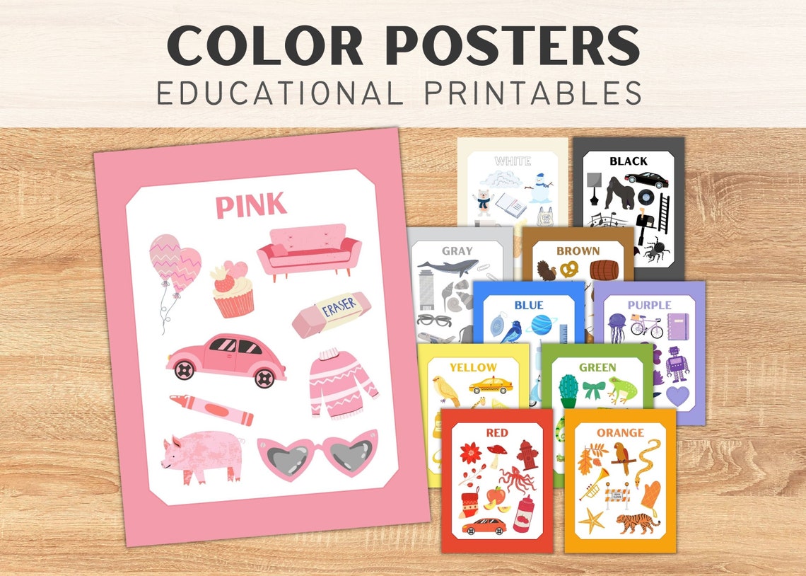 Color Classroom Posters / Preschool Classroom Decor / Learn Colors ...