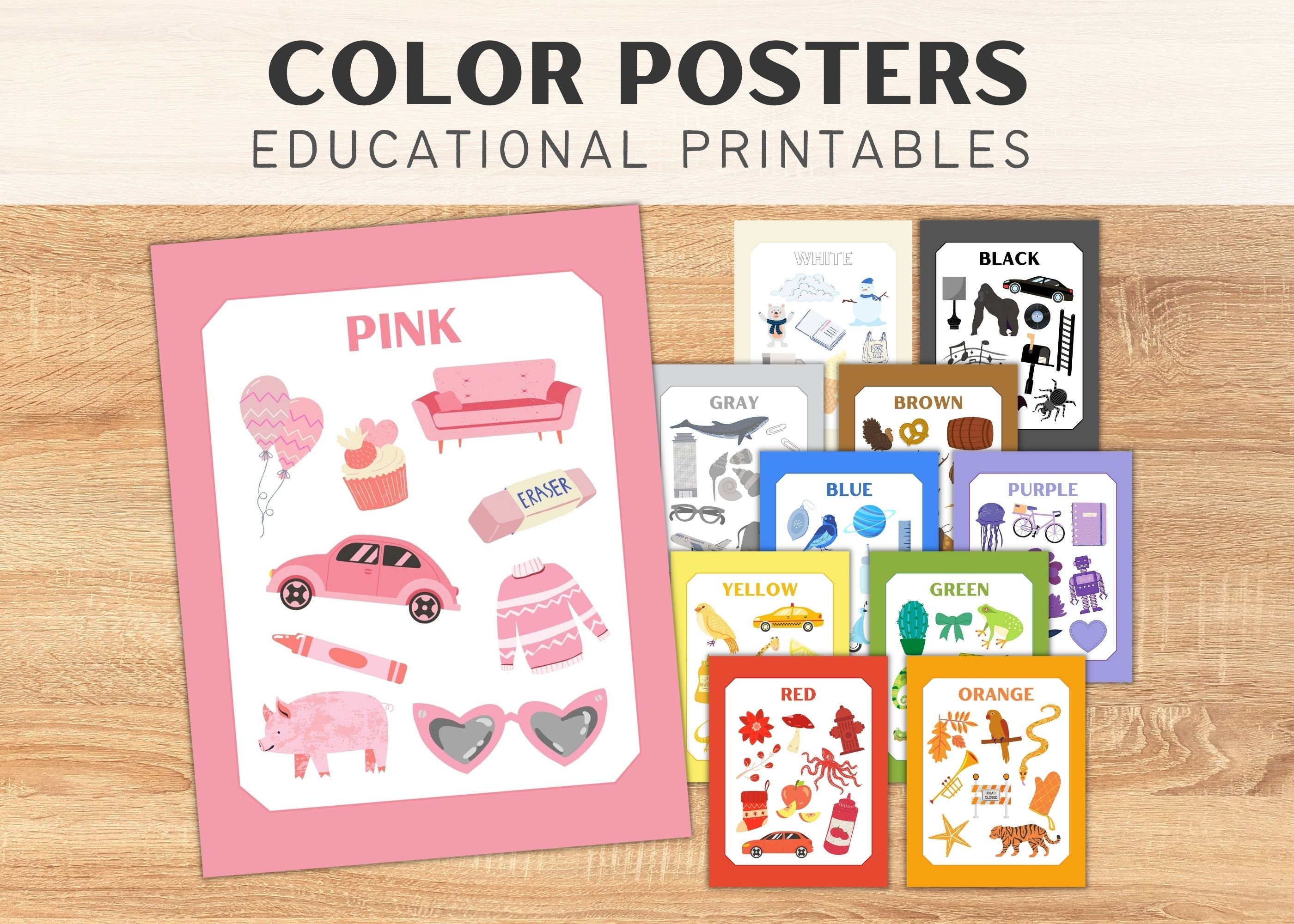 Color Classroom Posters / Preschool Classroom Decor / Learn Colors ...