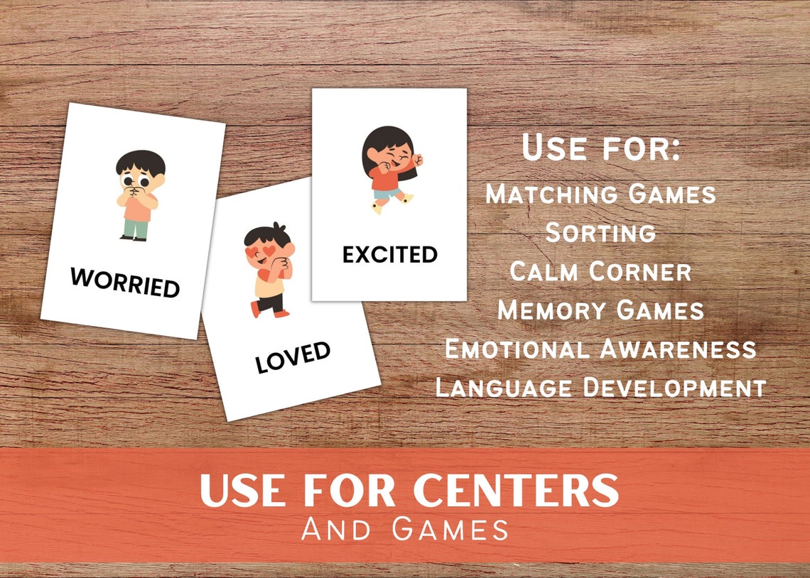 Feelings Flashcards / Printable Emotions Flash Cards - Etsy