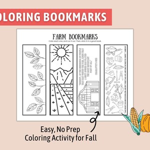 On the Farm Printable Bundle, Fall Coloring Pages, Autumn Preschool ...