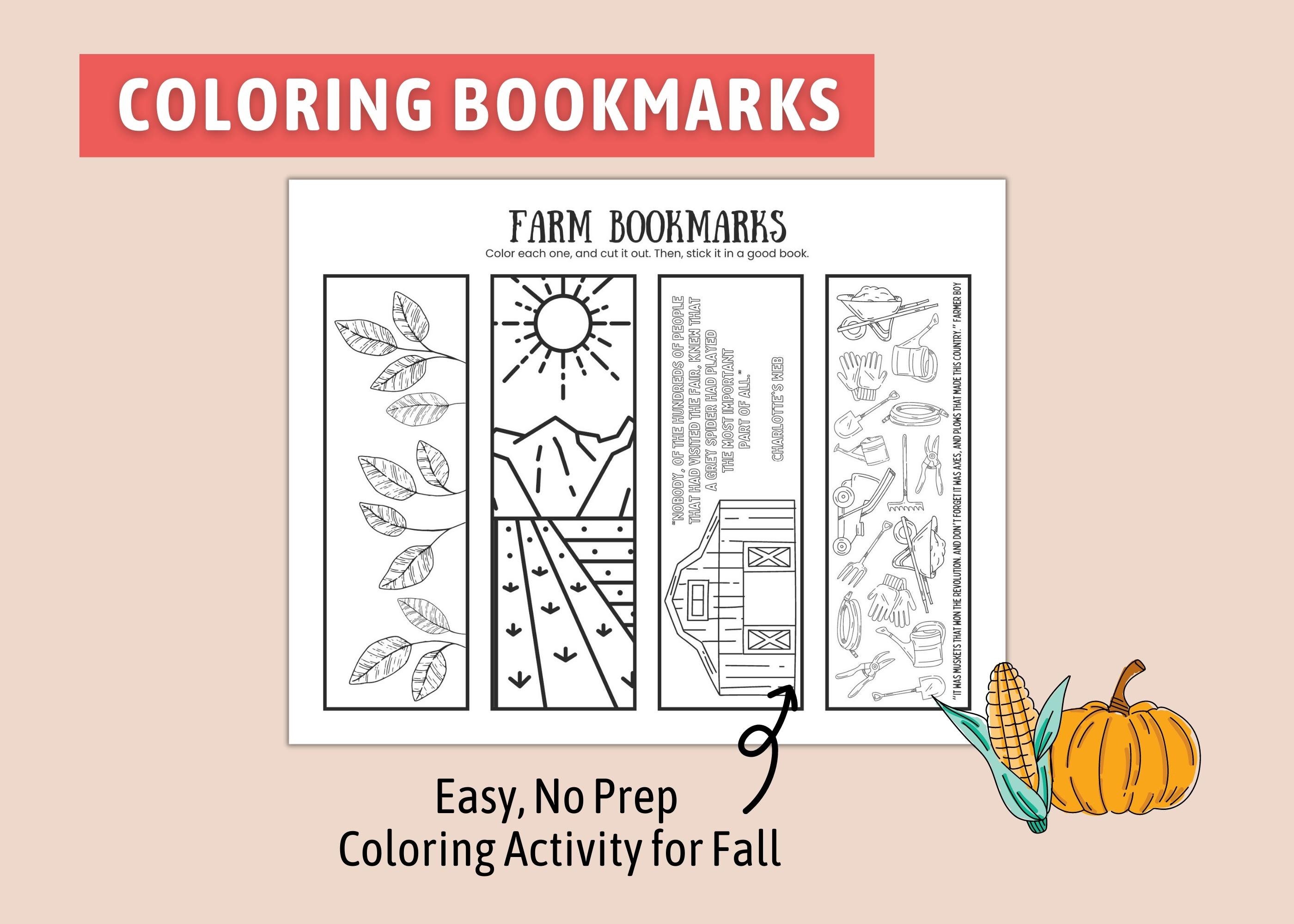 On the Farm Printable Bundle, Fall Coloring Pages, Autumn Preschool ...