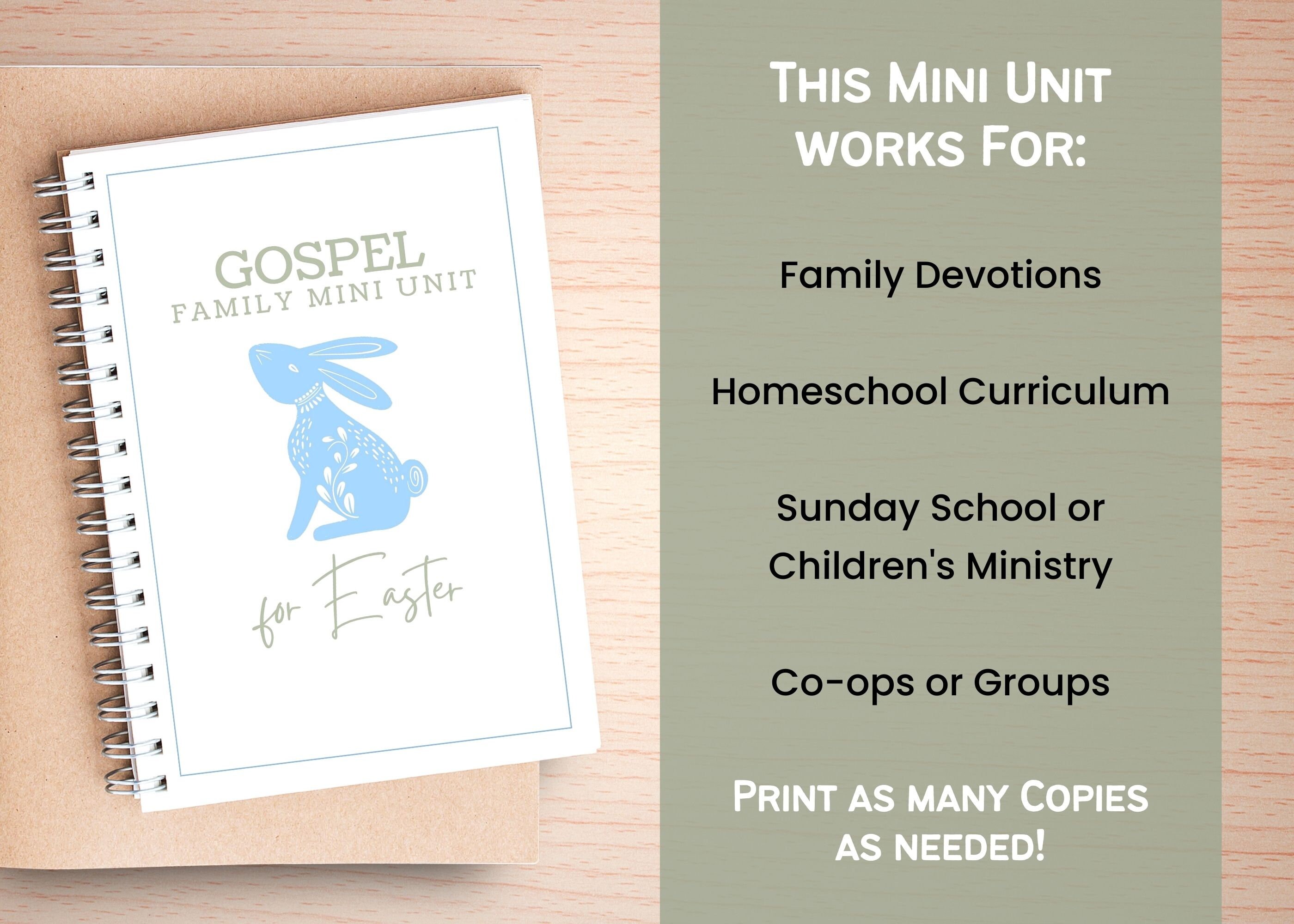 Easter Gospel Unit Study Printable Christian Children's Ministry ...
